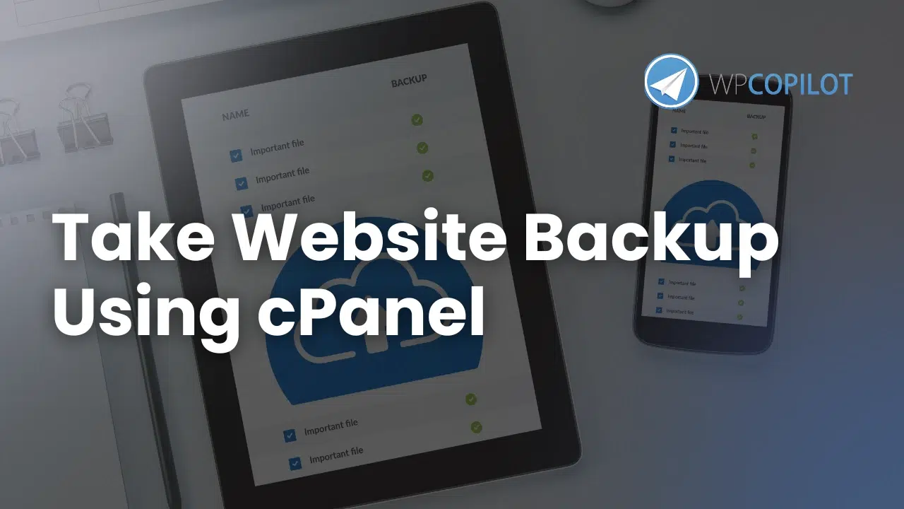 How to take a website backup using cPanel - WP Copilot